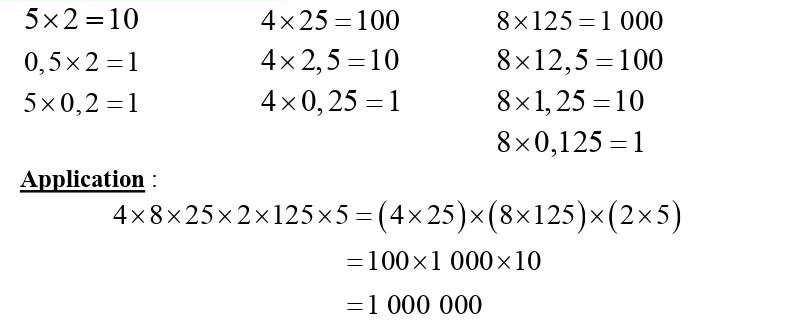 Multiplication des nombres décimaux: Cours